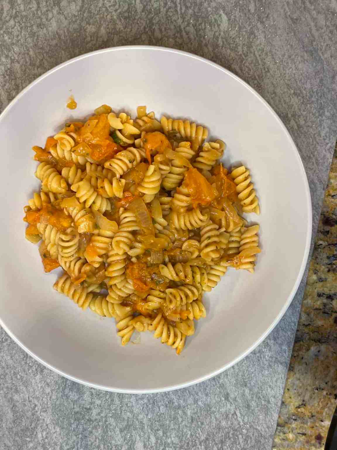 Creamy Vegan Tomato Pasta (Nut Free) - made to sustain